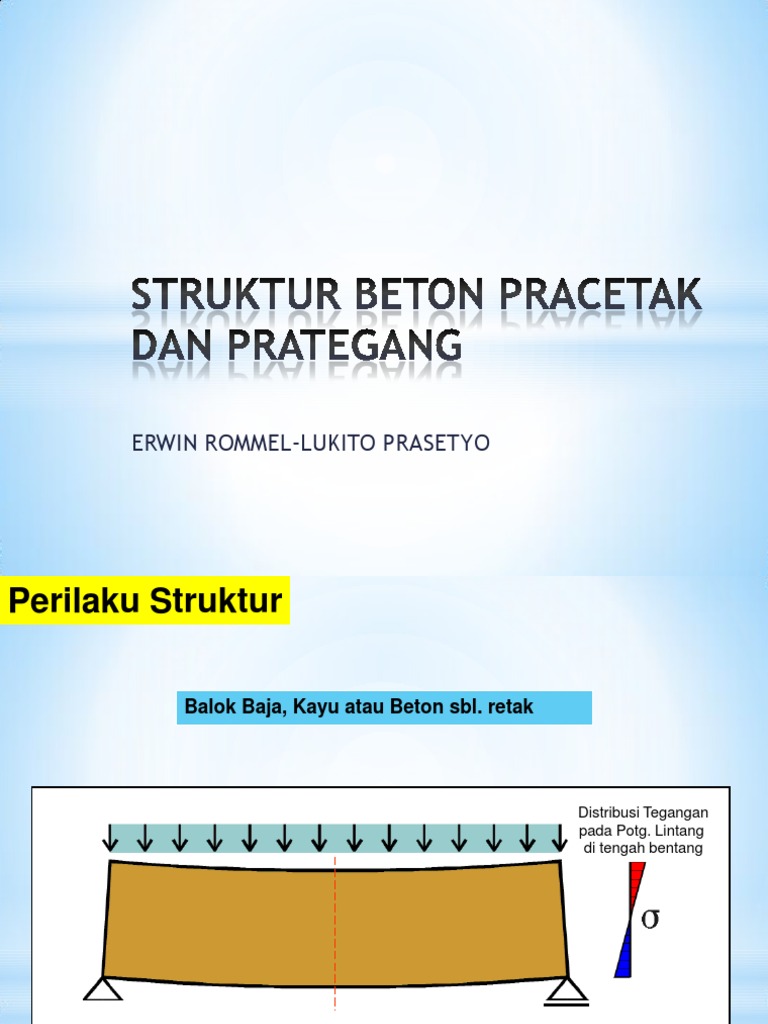 Pengenalan Struktur Prategang | PDF | Beton Pratekan | Balok (Struktur)