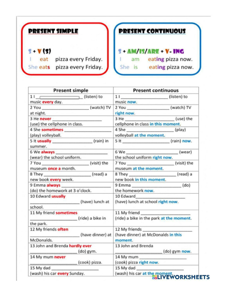 Worksheet - PS and PC | PDF