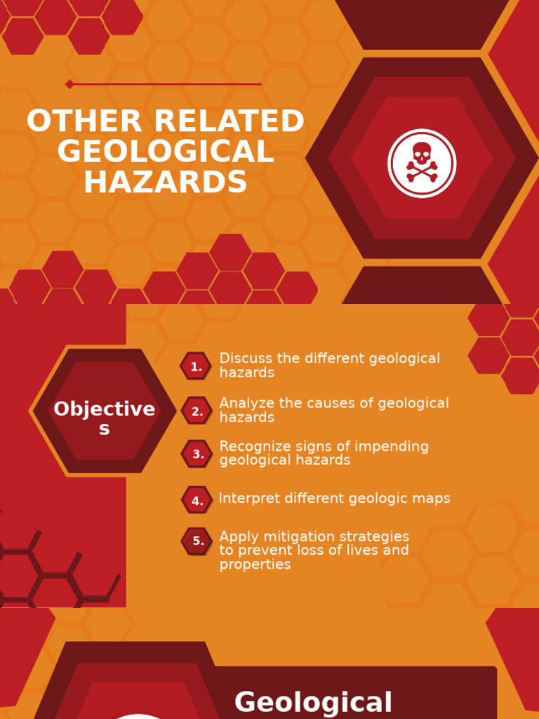 DRRR Group 6 Geological Hazards | PDF | Landslide | Sinkhole