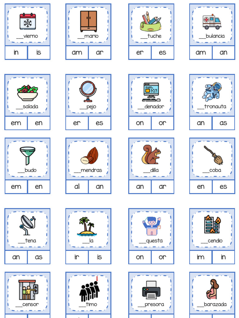 Tarjetitas Con Inversas | PDF