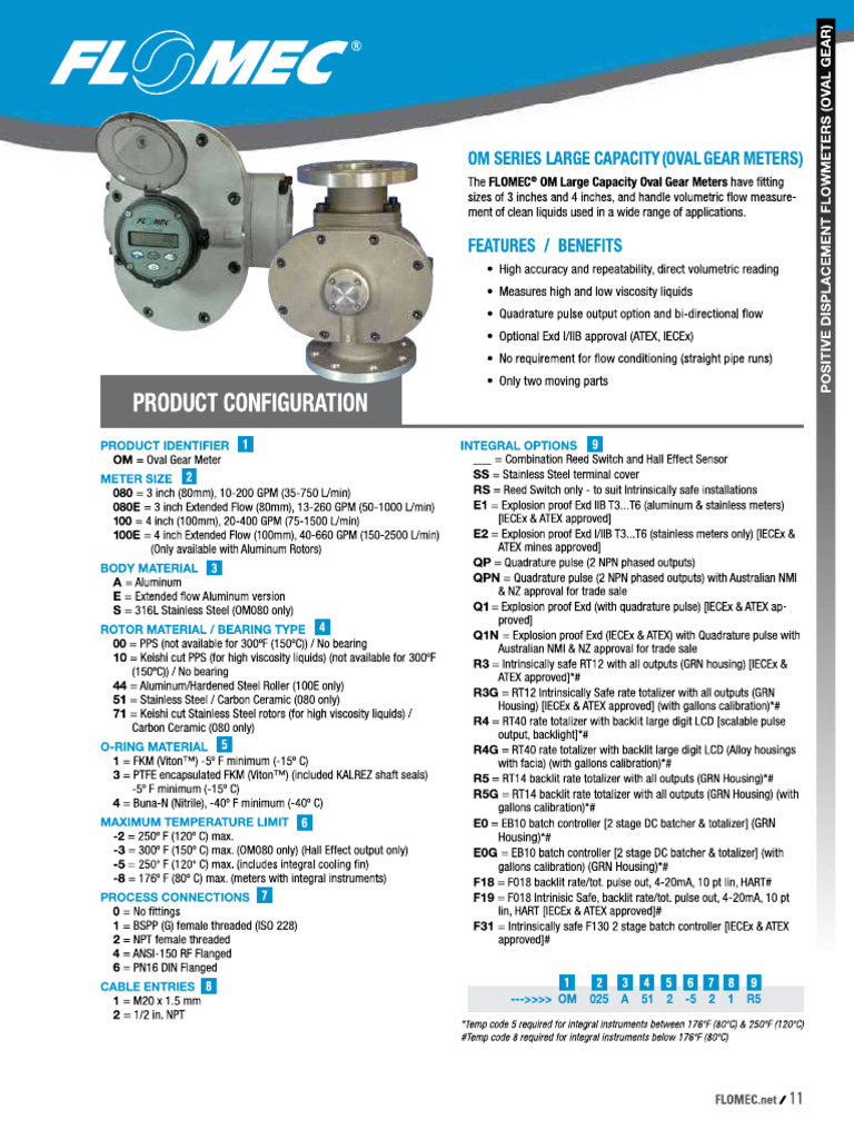 Flomec Om Large Capacity | PDF