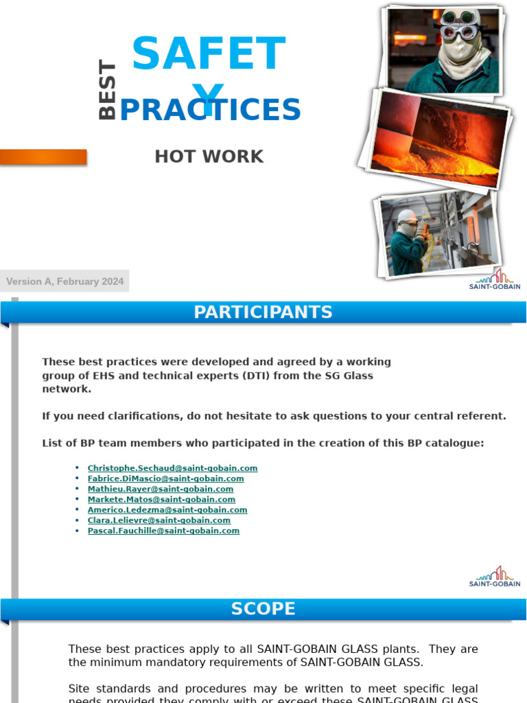 BP - 2024 - Version - A - HOT WORK - 2024 02 21 | PDF | Audit ...
