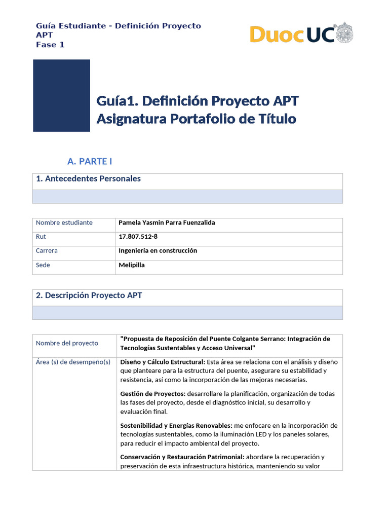 1.5 GuíaEstudiante Fase 1 Definición Proyecto APT | PDF ...