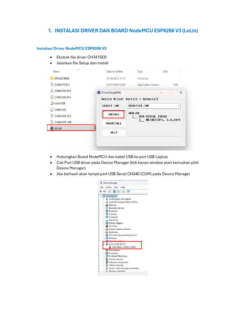 1. Install Board NodeMCU ESP8266 | PDF