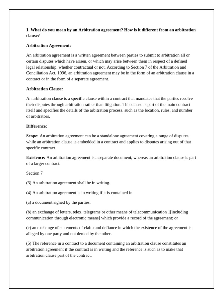 Sample Questions-ADR (1)[28] | PDF | Alternative Dispute Resolution ...