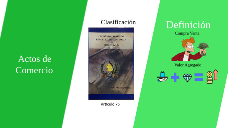 Actos Del Comercio Definición y Clasificación | PDF