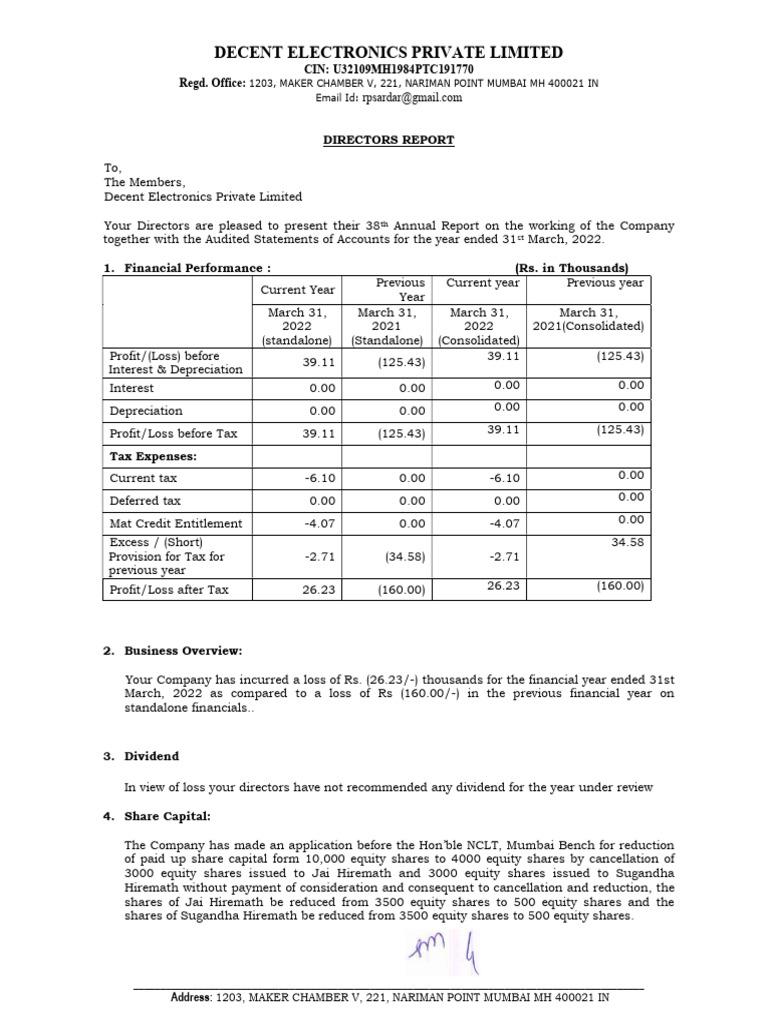 Supplementary or Test Audit Report Under Section 143-11112022 | PDF ...
