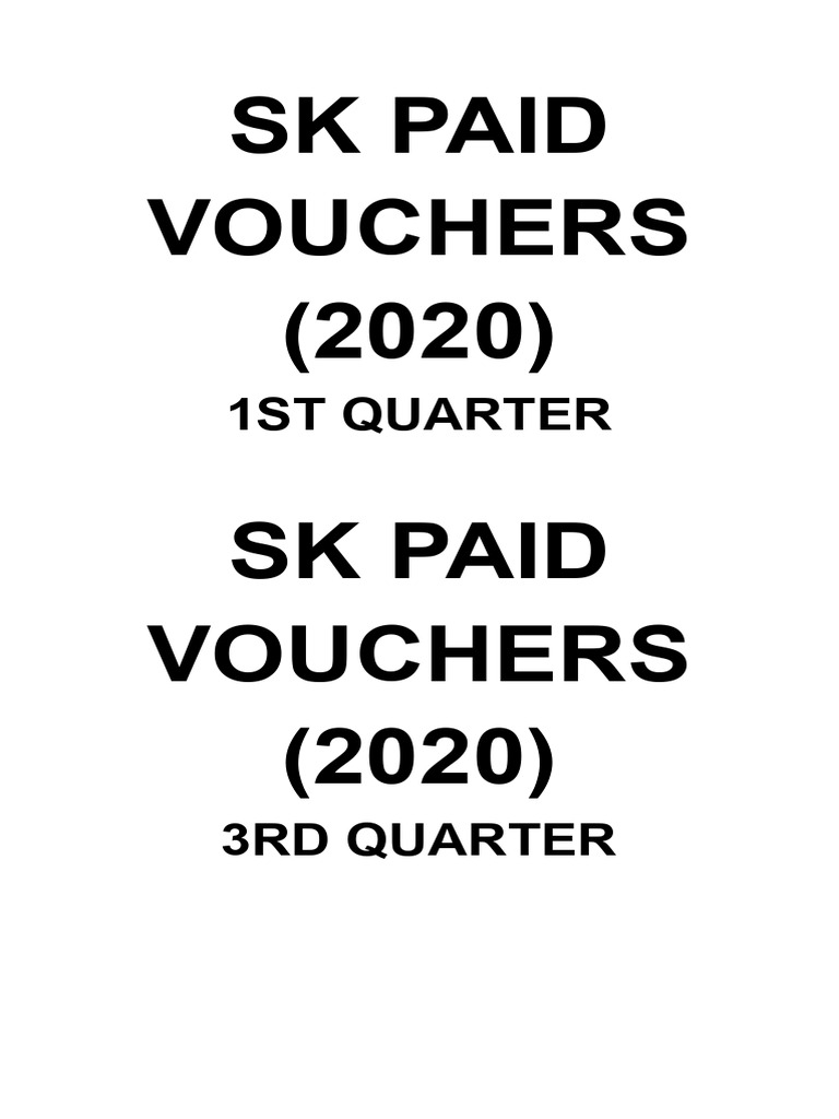 Sk Paid Vouchers | PDF