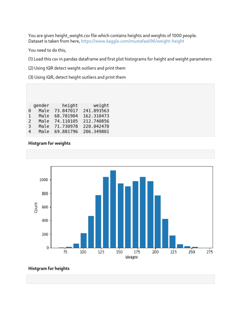 Outlier Iqr Exercise | PDF