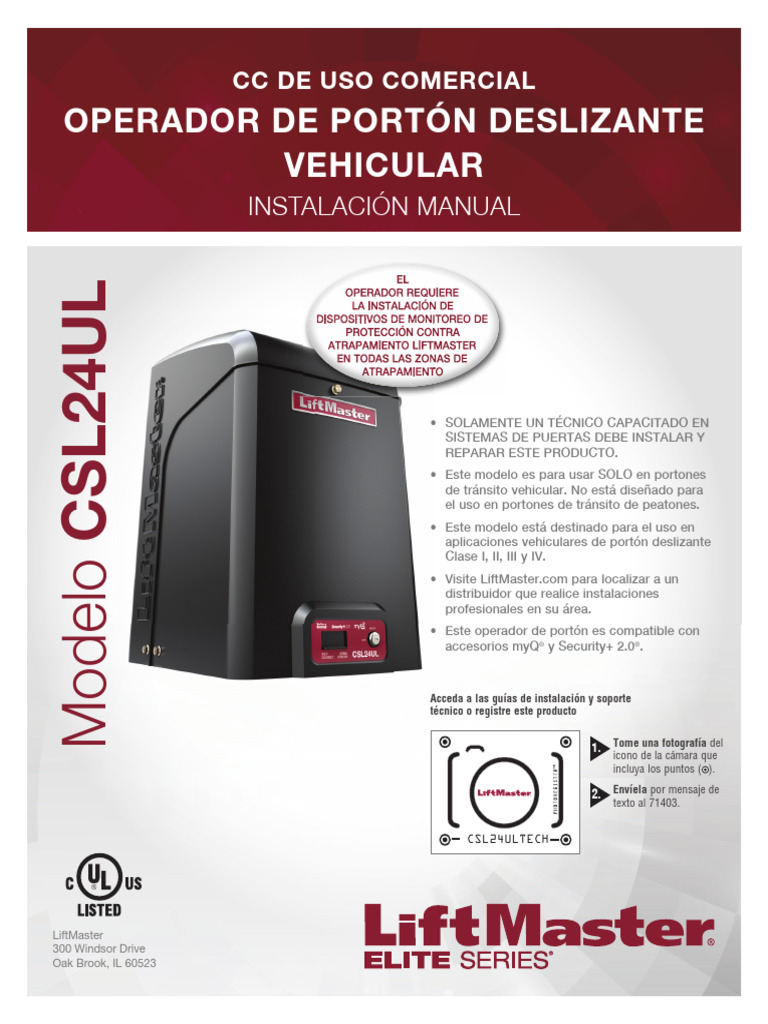 Liftmaster Csl24ul Manual Pdf