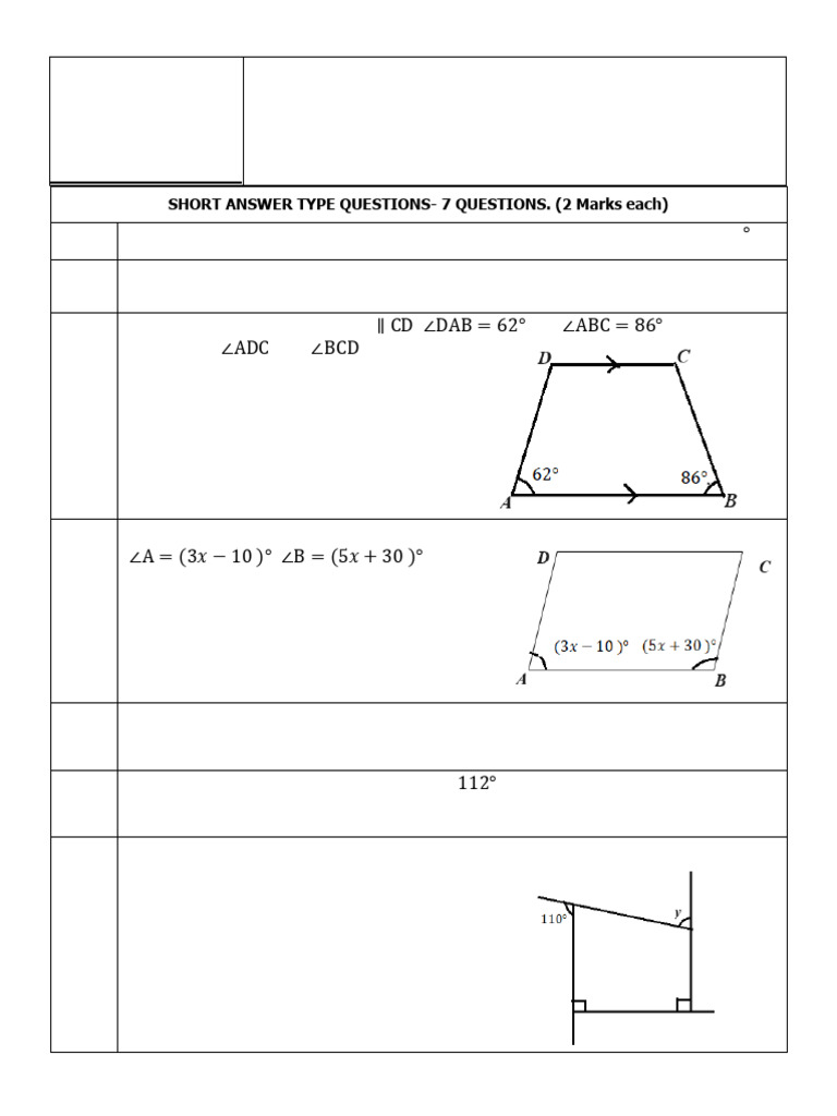 Understanding Quadrilaterals (DTQ 2025-26 PDF | PDF | Euclidean Plane Geometry | Geometric Shapes