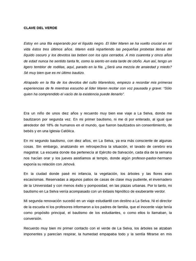 Clave Del Verde_v2 | PDF | Bautismo