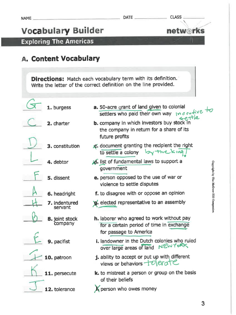 Chapter 3 Teacher Notes Part 1 | PDF