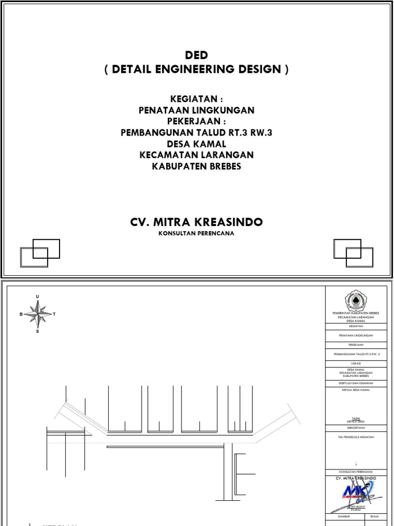 Ded Pekerjaan Pembangunan Talud RT.3 RW.3 | PDF