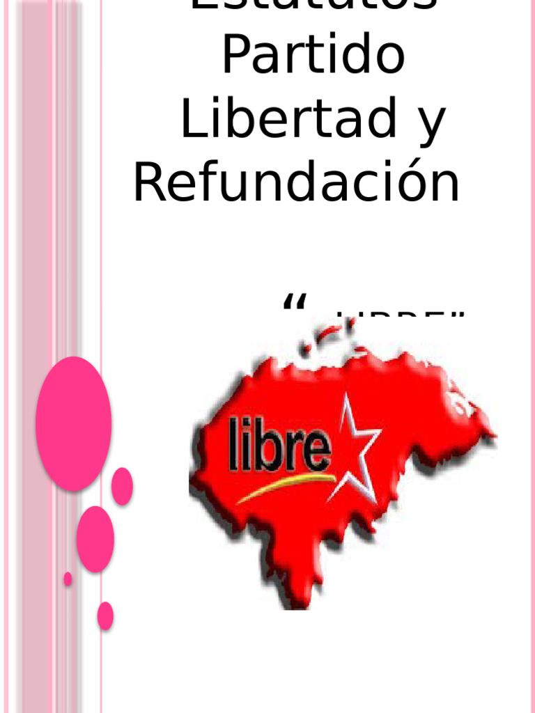 Estatutos Partido Libre | PDF