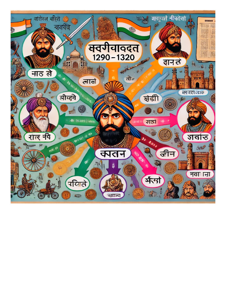 Khilji Vansh Mind Map Hindi | PDF