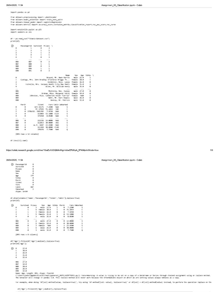 Assignment 05 Classification | PDF