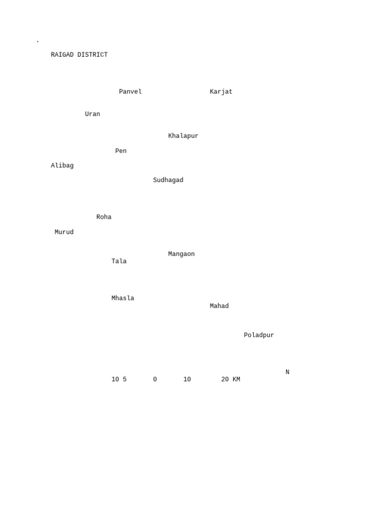 Raigad District Base Map | PDF