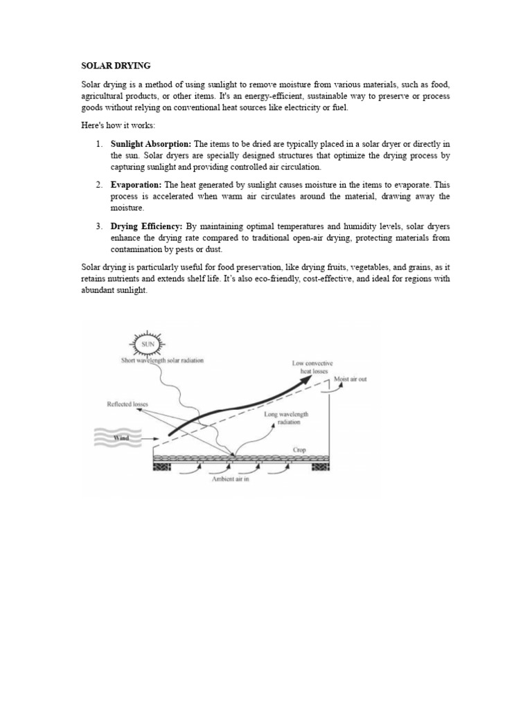 Solar Drying | PDF