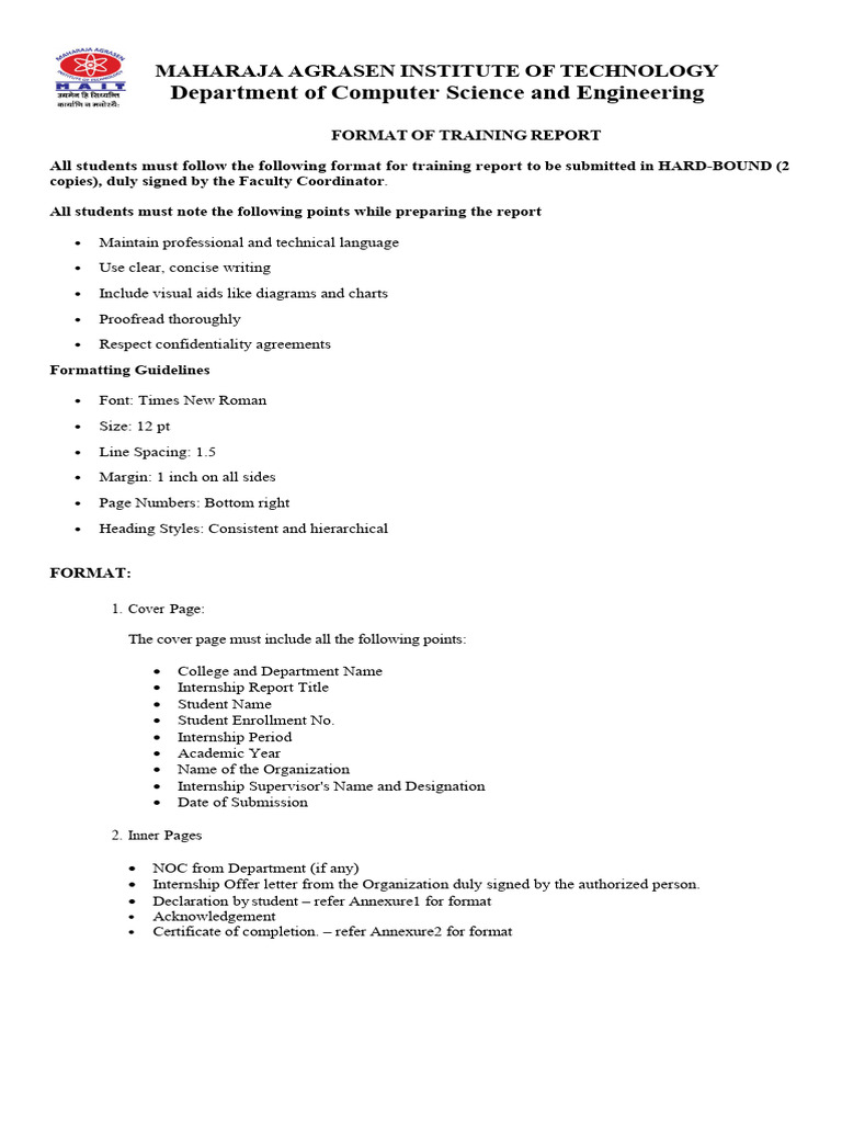 Format_for_6-Months_Internship | PDF | Engineering | Software ...