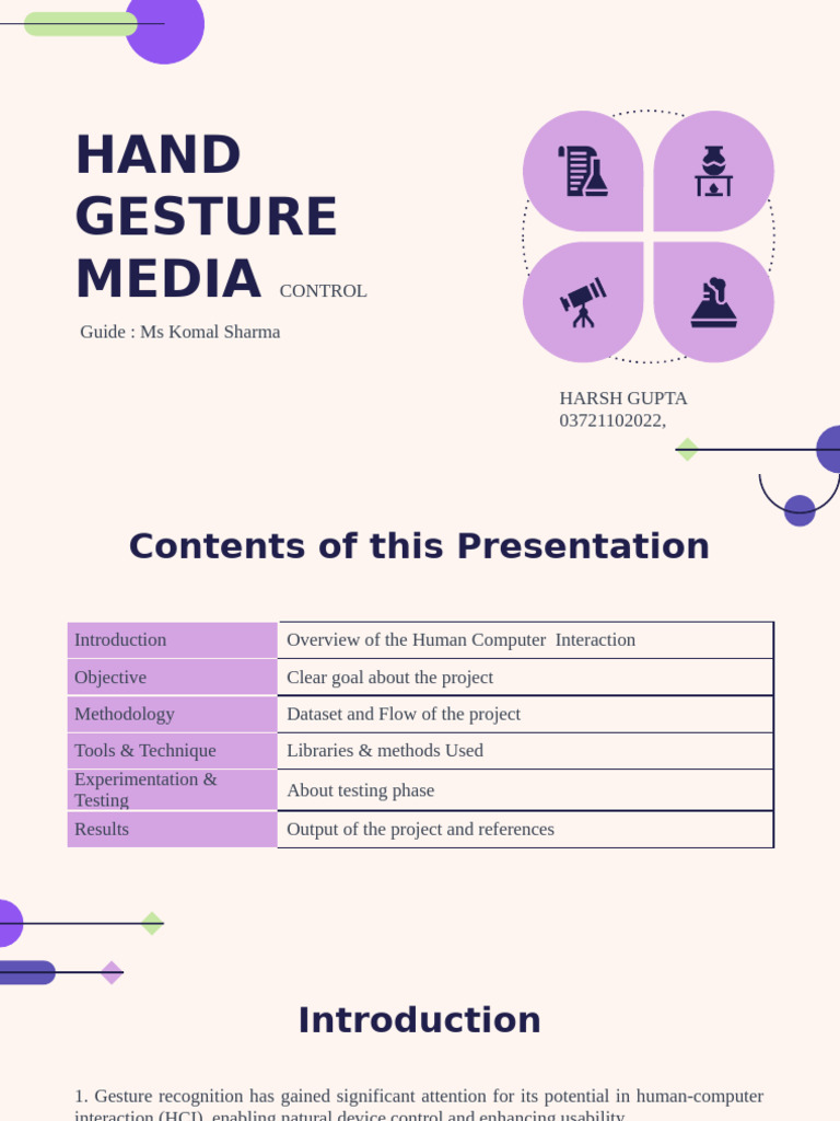 Hand Gesture Feature Control (Harsh) | PDF | Usability | Information Science