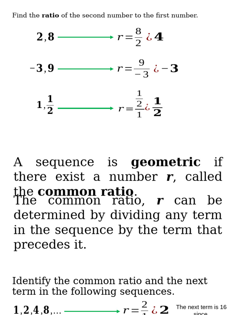 Geometric Sequence | PDF