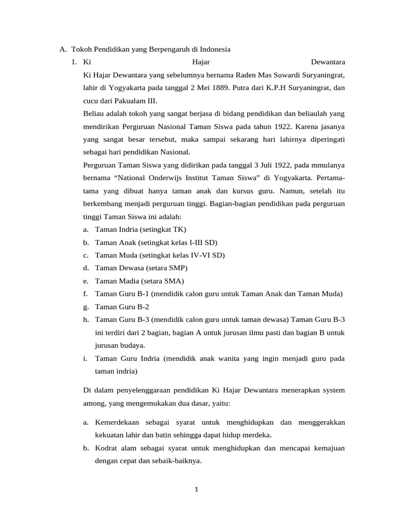 Tokoh Tokoh Pendidikan | PDF