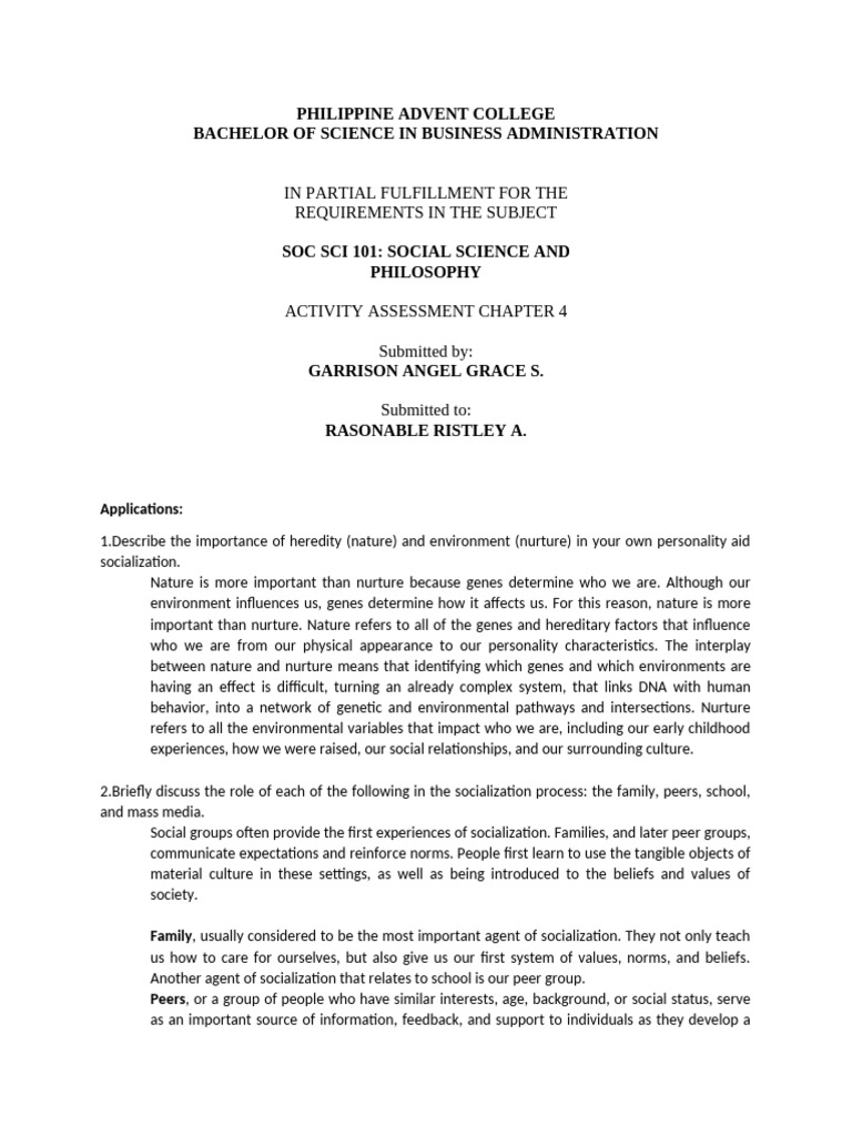 SSP Chapter4 Garrisonangel Grace b4 | PDF | Oedipus Complex | Psychoanalytic Theory