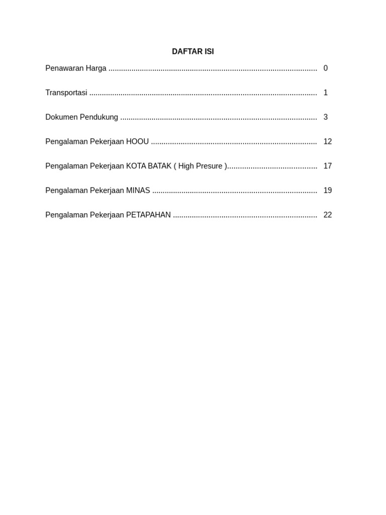 Daftar Isi | PDF