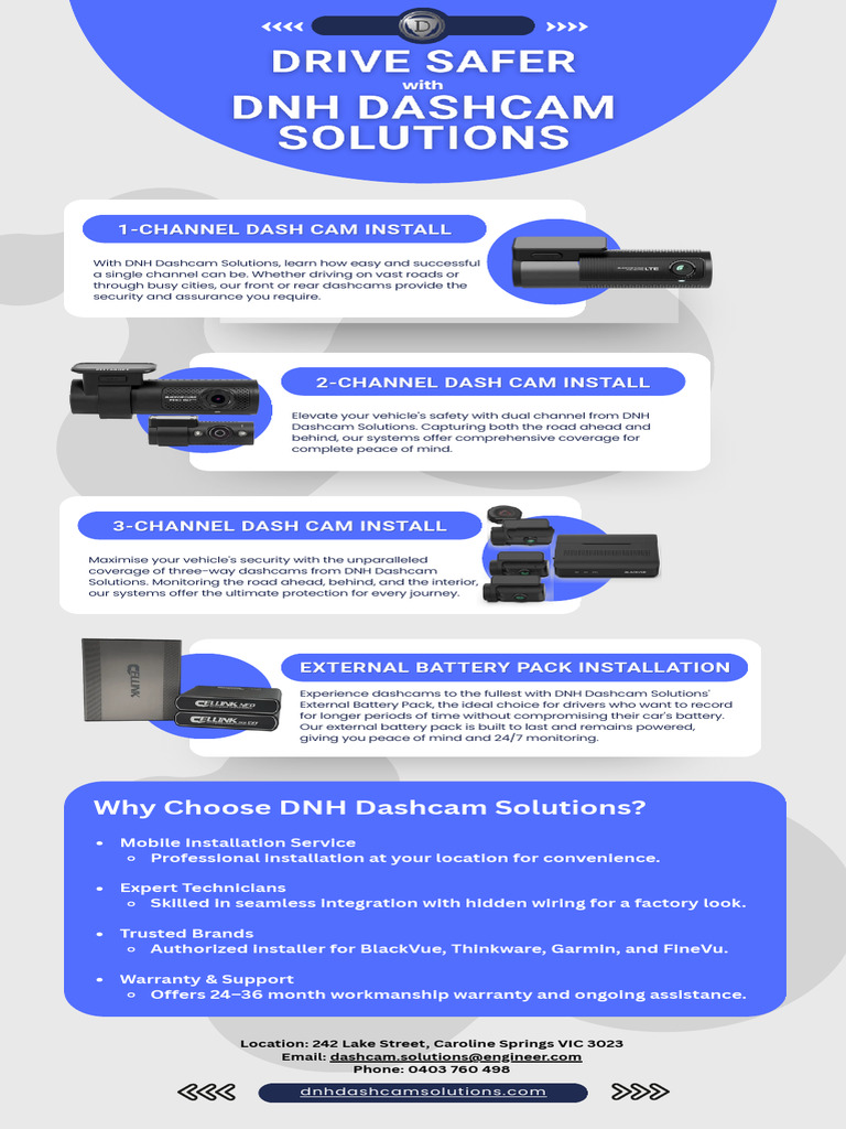 DNH Dashcam Solutions: Enhance Vehicle Security | PDF