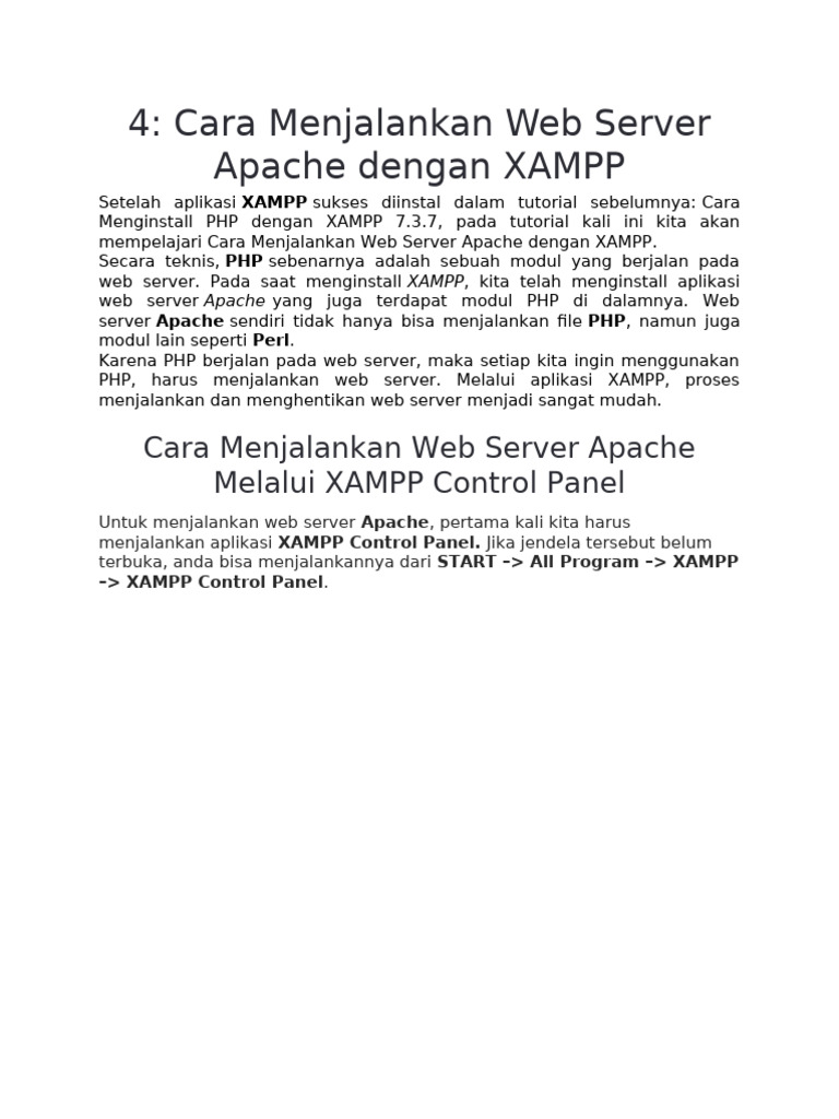 4 Menjalankan Web Server | PDF