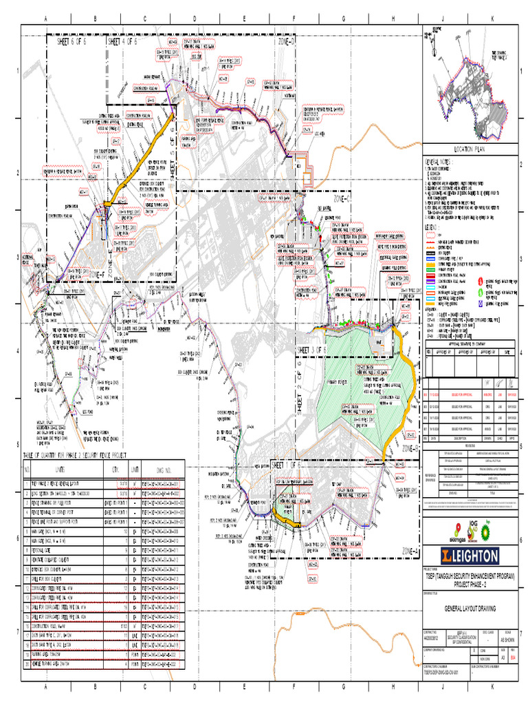 Tsep2 Dep DWG SD Civ 001 - b04 General Layout Tsep Phase2 | PDF