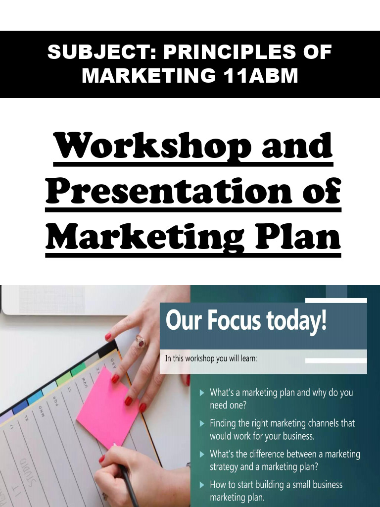 Lesson 7 Workshop and Presentation of Marketing Plan | PDF