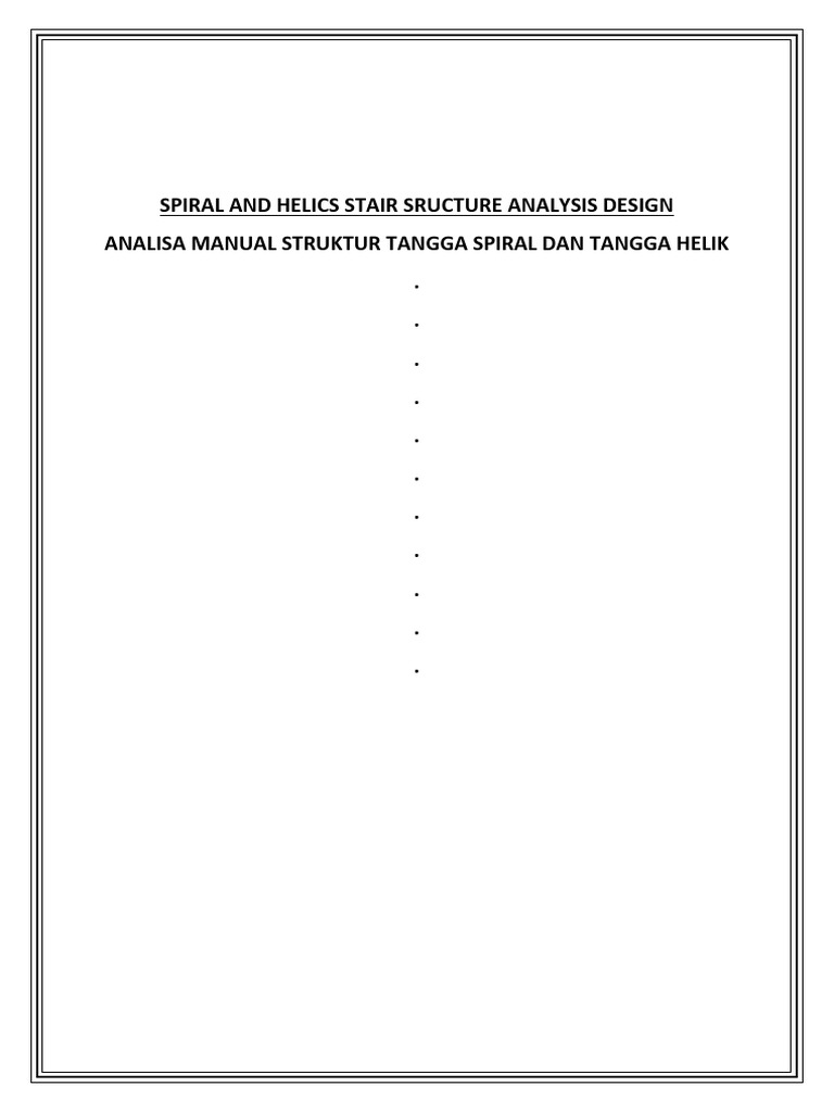Spiral and Helics Stair Analysis Design 1748264683 | PDF | Geometric ...
