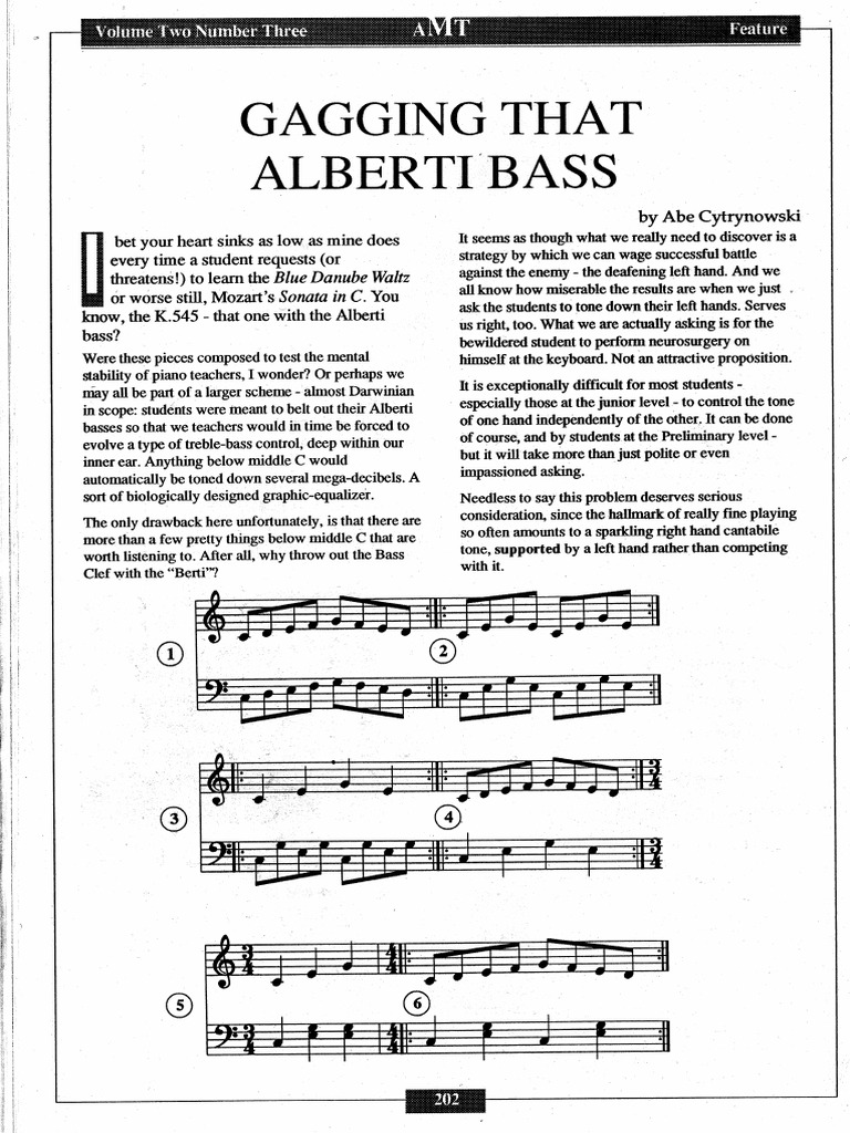 Gagging That Alberti Bass | PDF