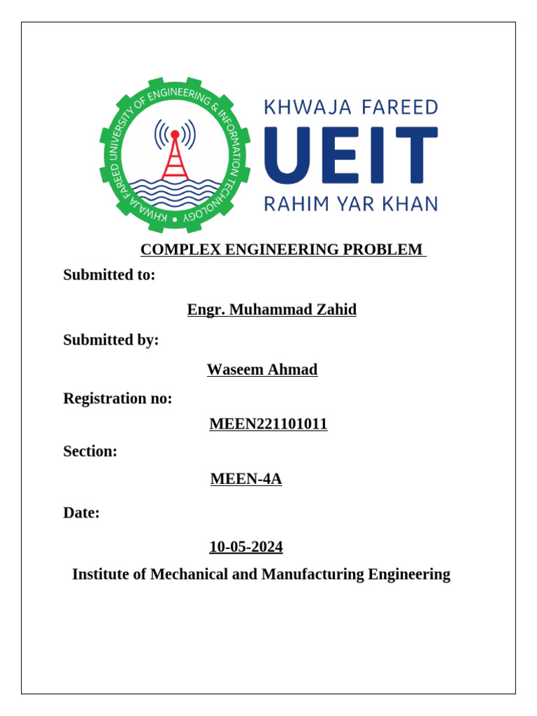 Complex Engineering Problem 11 | PDF | Composite Material | Beam (Structure)