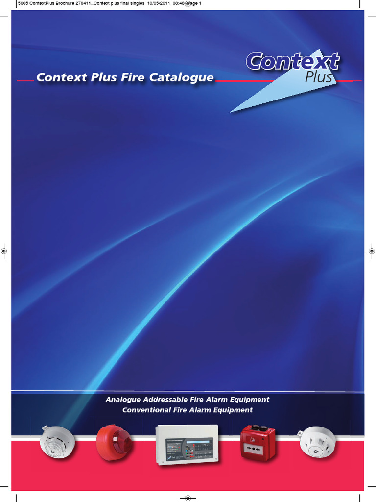 Context Plus Fire Alarm Equipment Guide | PDF | Relay | Sensor