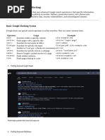 Google Dorking Cheat Sheet | PDF