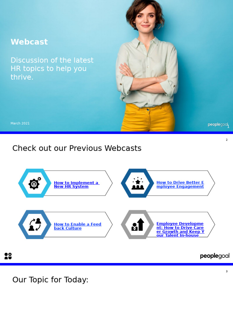 Check-Ins - Done - Right - PeopleGoal - Webcast | PDF | Business