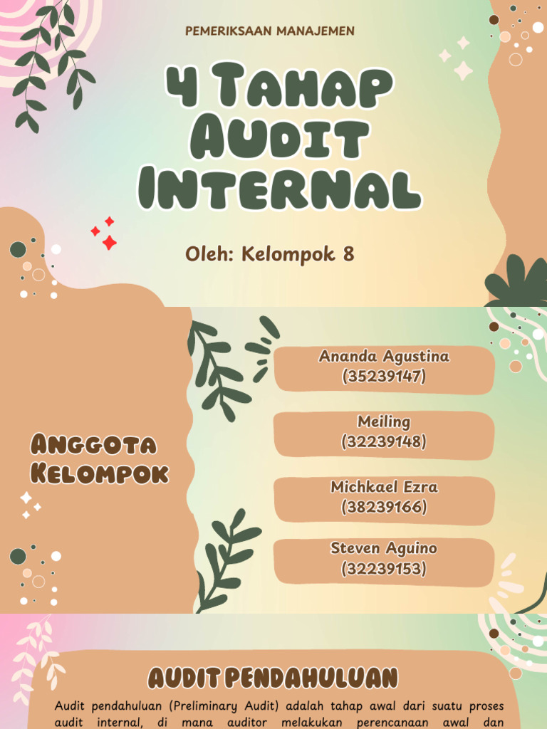 4 Tahap Internal Audit Kel 8 | PDF