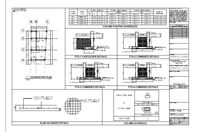 David Residence Foundation Plan | PDF