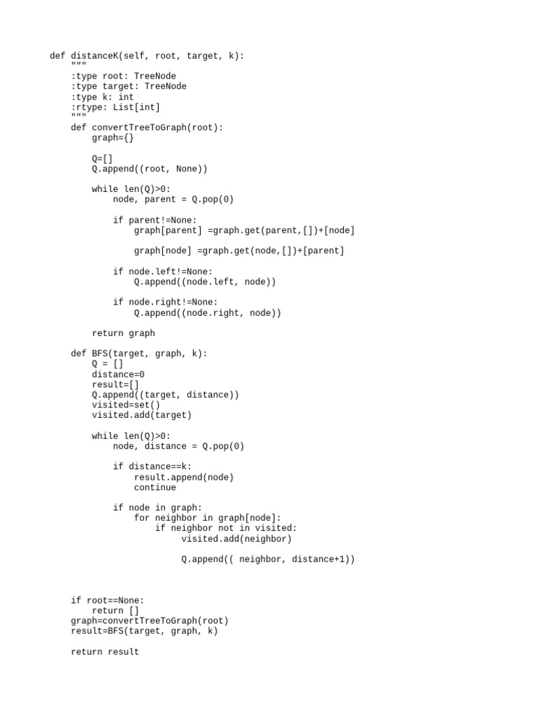 Get All Nodes Distance From K.py | PDF