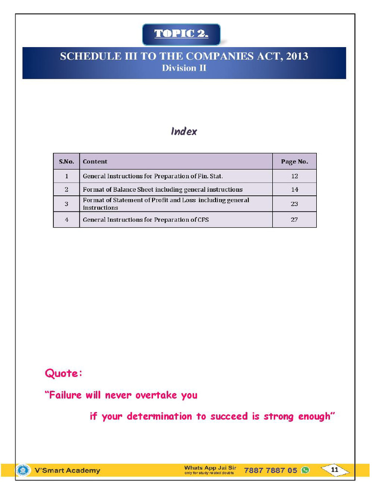 Schedule Iii Division Ii | PDF