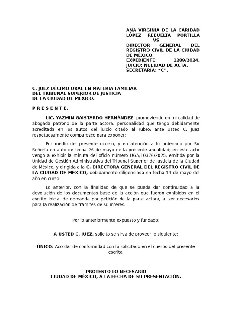 Devolucion Documentos Ana Rebuelta | PDF