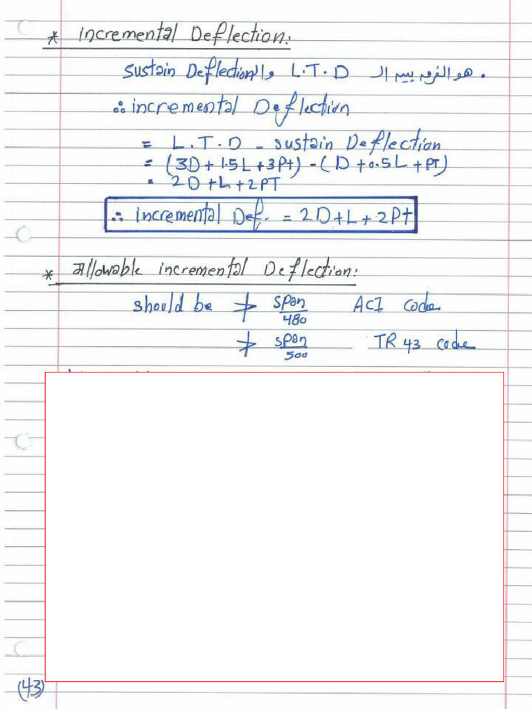 The Incremental Deflection | PDF