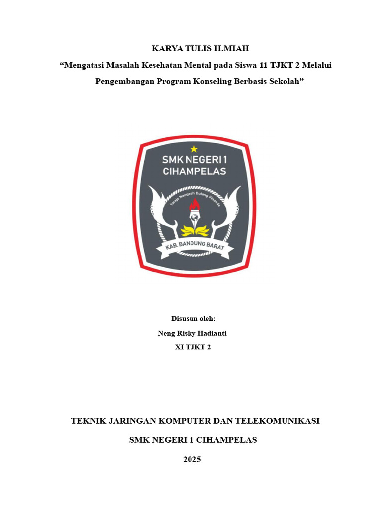 Karya Tulis Ilmiah-Neng Risky - XI TKJ 2 | PDF