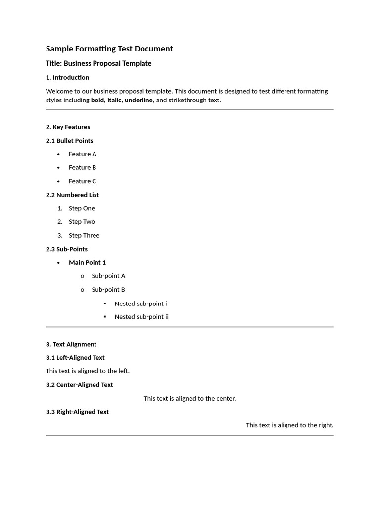 Formatting Test Template | PDF