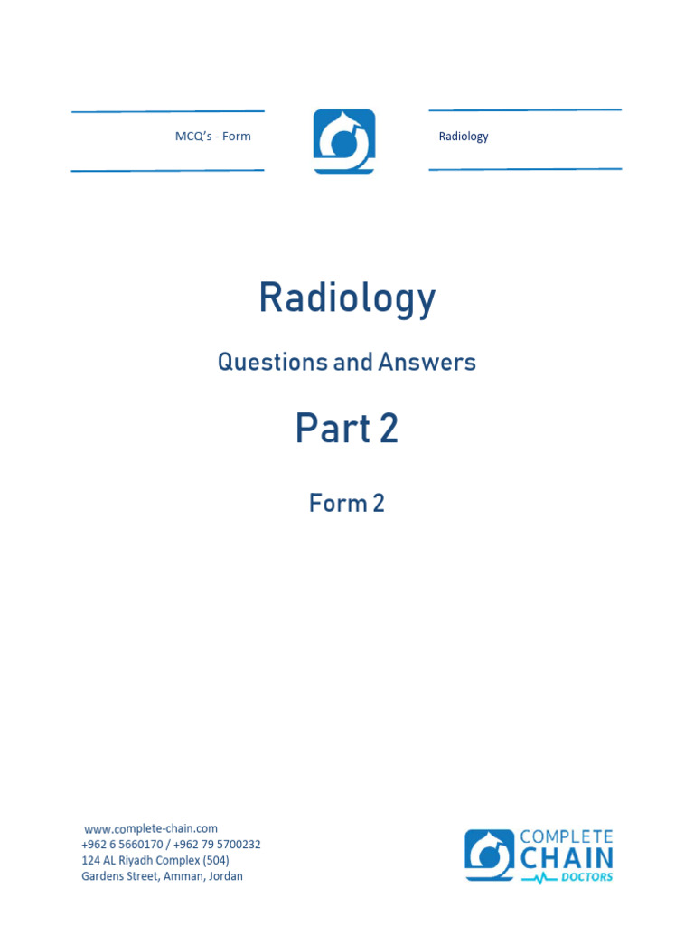 Radiology - Form 2 | PDF