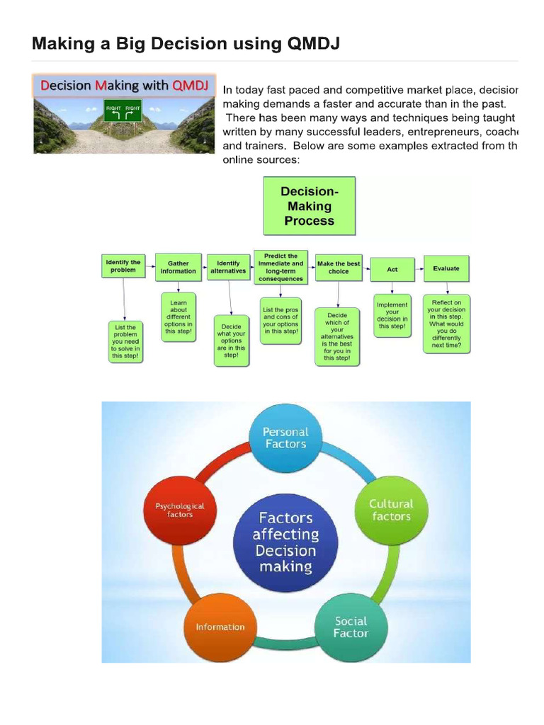Make Big Decision | PDF