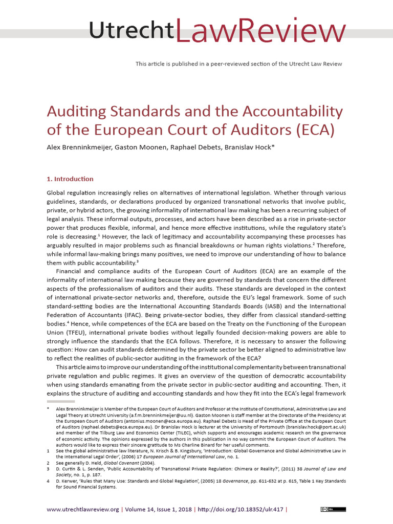 Auditing Standards and The Accountability of The European 55xbpgyt0i ...